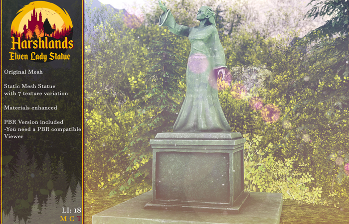 Second Life Marketplace - [Harshlands] Elven Lady Statue